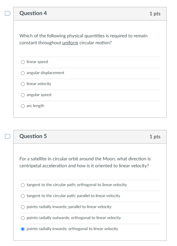 Solved Which of the following physical quantities is | Chegg.com