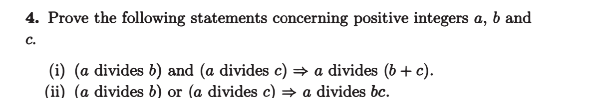 Solved 4. Prove the following statements concerning positive | Chegg.com