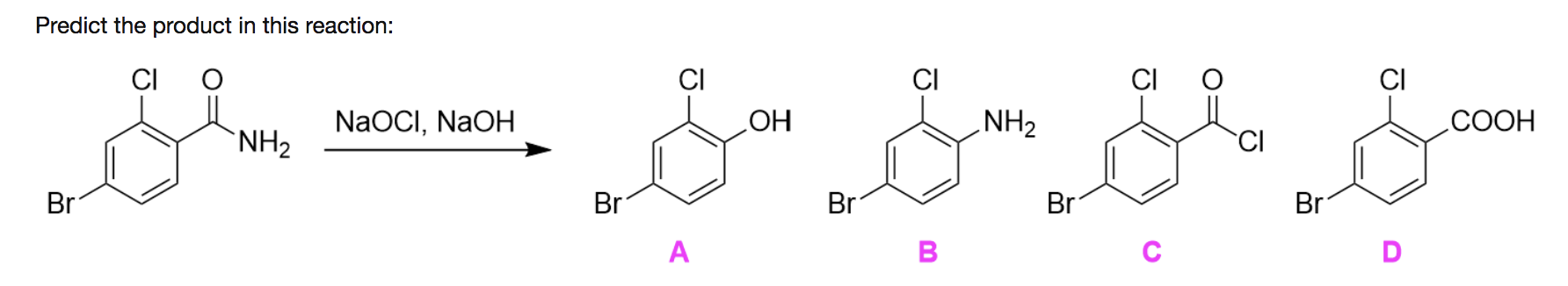 Solved Predict the product in this reaction: CI CI NaOCl, | Chegg.com