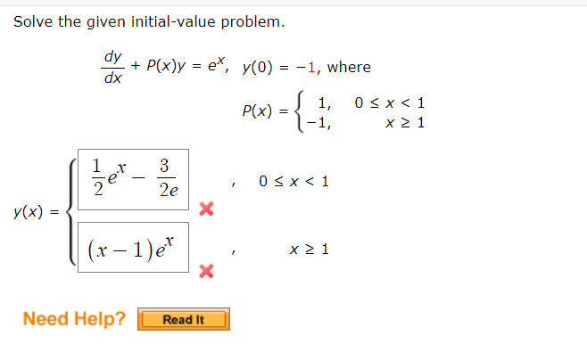 Solved Solve the given initial-value problem. | Chegg.com