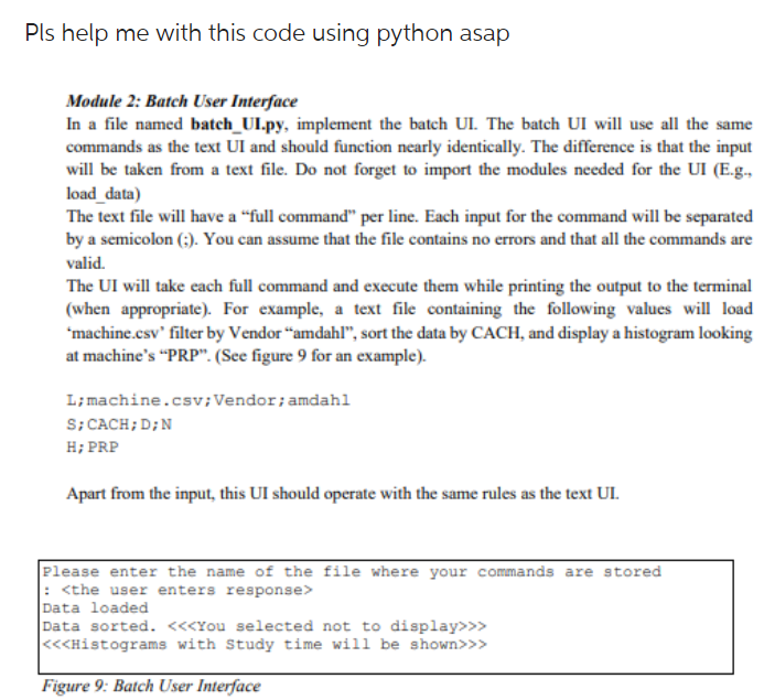 Solved Pls Help Me With This Code Using Python Asap Module 7902