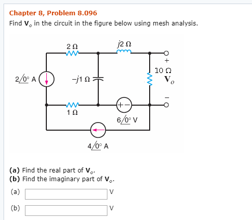 Solved Chapter 8, Problem 8.062 using nodal analysis, find | Chegg.com