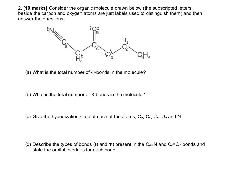 Solved *Typo a) how many sigma bonds b) how many pi bonds | Chegg.com