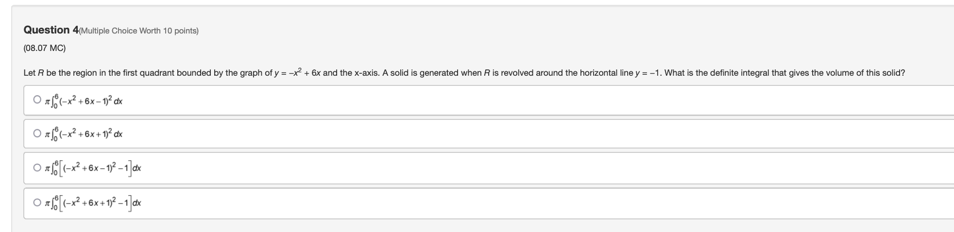 Solved Question 4(Multiple Choice Worth 10 points) (08.07 | Chegg.com