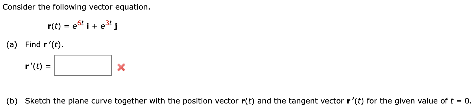 Solved Consider the following vector equation. | Chegg.com