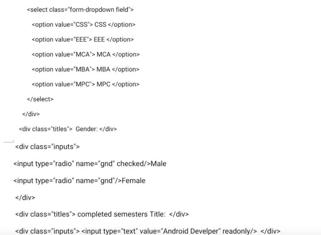 Solved Please help me to add the validation to the form | Chegg.com