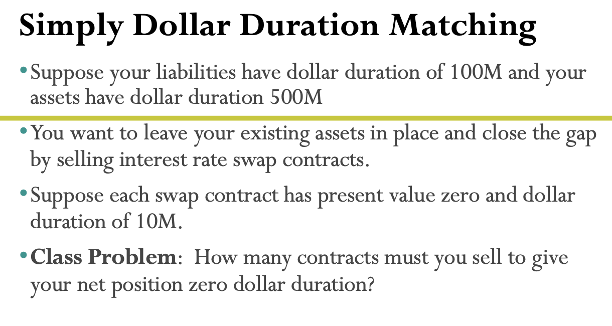 Solved Simply Dollar Duration Matching - Suppose your | Chegg.com