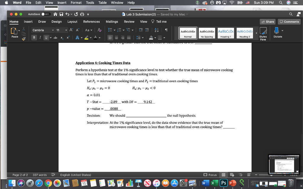 Solved Word File Edit View Insert Format Tools Table Window | Chegg.com