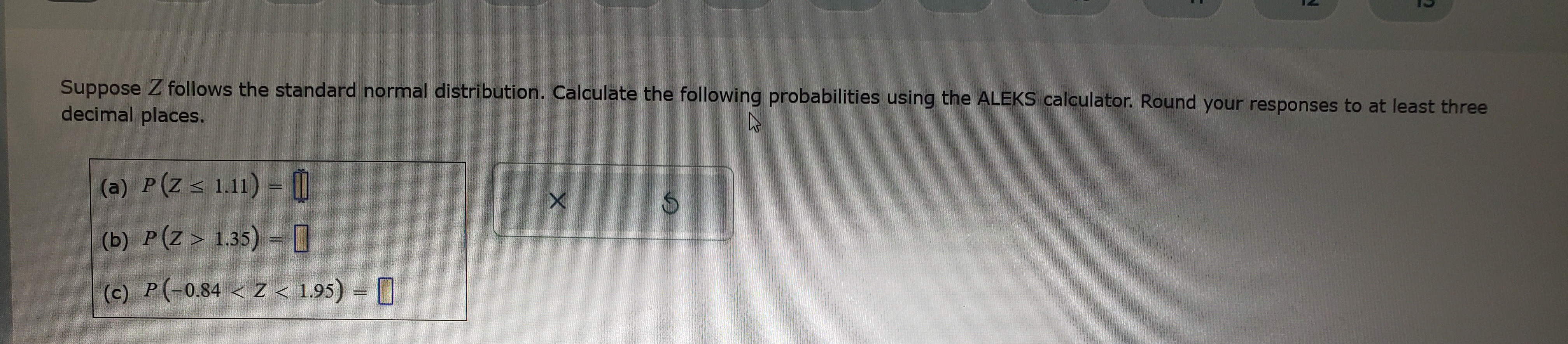 Solved Suppose Z ﻿follows the standard normal distribution. | Chegg.com
