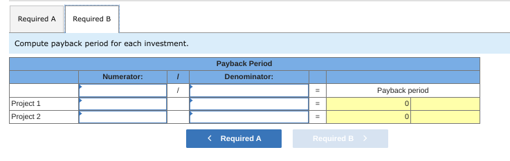 Solved Information for two alternative projects involving | Chegg.com