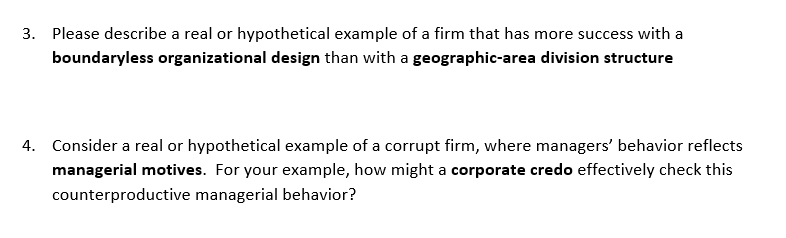 Solved 3. Please describe a real or hypothetical example of | Chegg.com