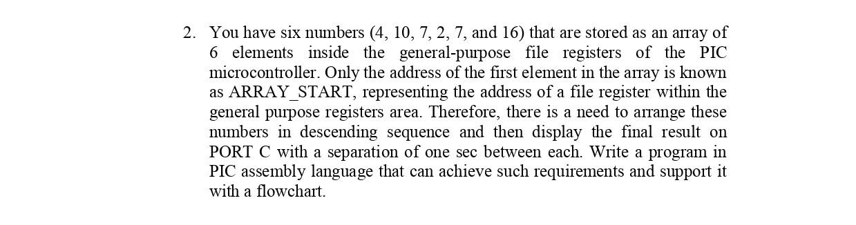 Solved 2. You have six numbers (4,10,7,2,7, and 16) that are | Chegg.com