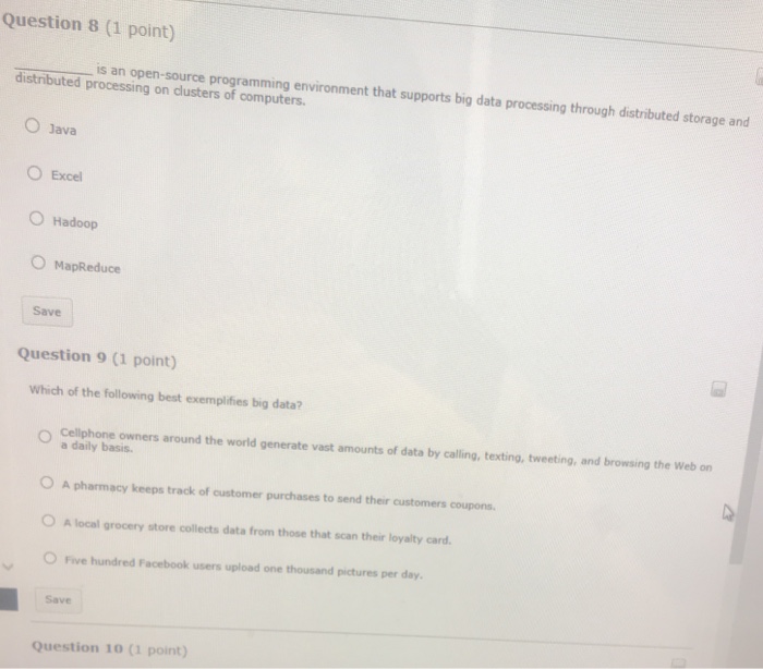 Question 8 (1 point) is an open-source programming | Chegg.com
