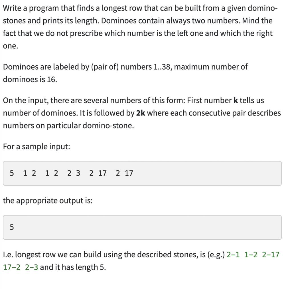 Solved Write a program that finds a longest row that can be | Chegg.com