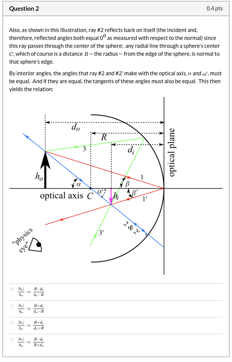 Solved Question 1 0.4 pts Below is shown how a concave | Chegg.com