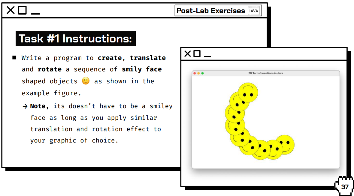 Solved (computer graphics) Write a program to create, | Chegg.com