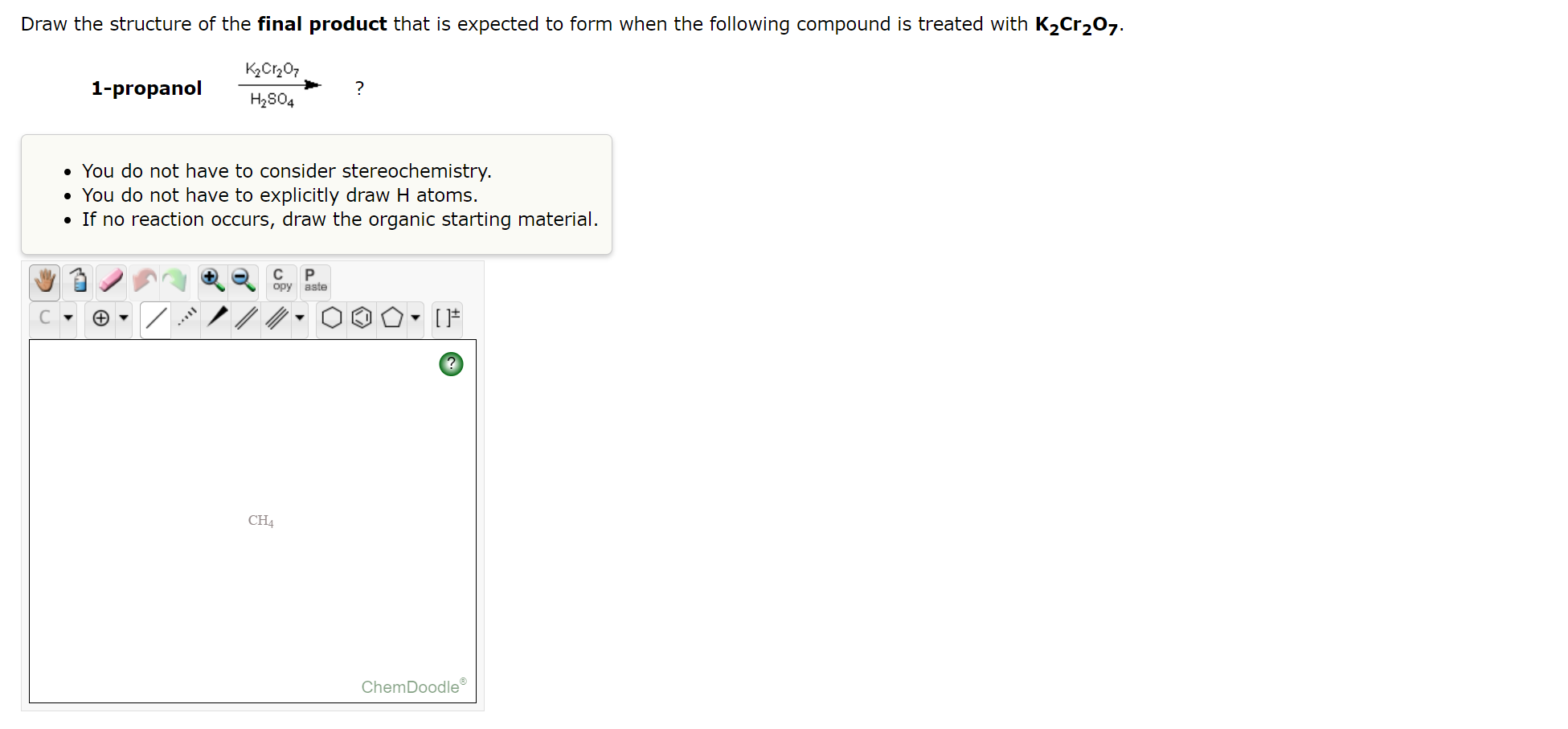 Solved Draw the structure of the final product that is | Chegg.com