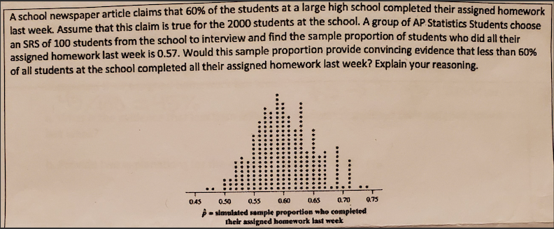 [Solved]: A school newspaper article claims that ( 60 %