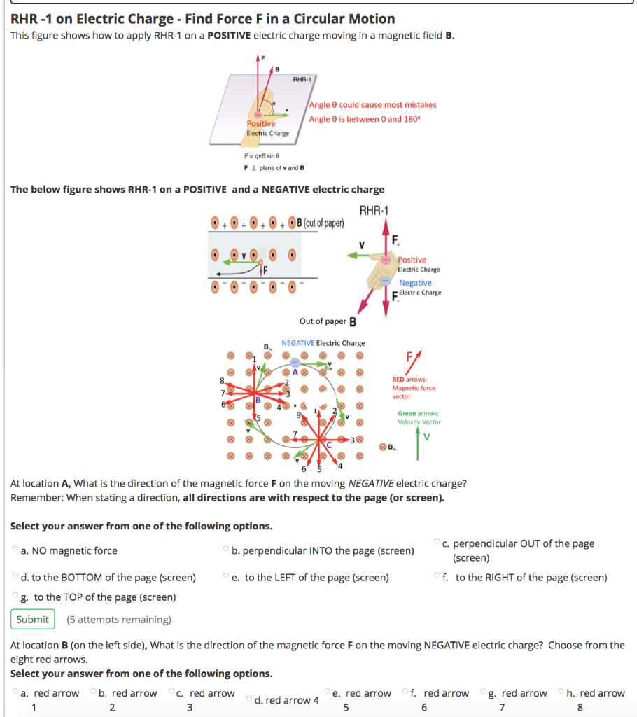 Solved RHR-1 on Electric Charge - Find Force F in a Circular | Chegg.com
