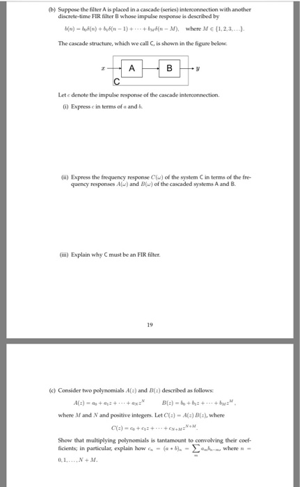 Solved HW1.st (OPTIONAL)(Polynomial Multiplication and | Chegg.com