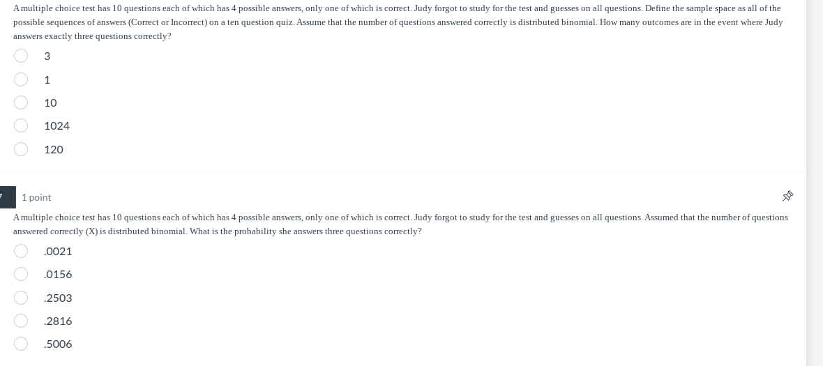 Solved answers exactly three questions correctly? 3 1 10 | Chegg.com