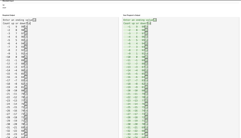 Solved Ask the user for an integer then ask the user if | Chegg.com