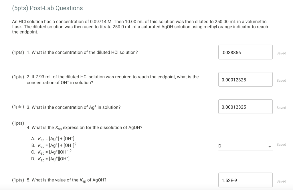 Solved Data And Report Submission 09 - Determination | Chegg.com