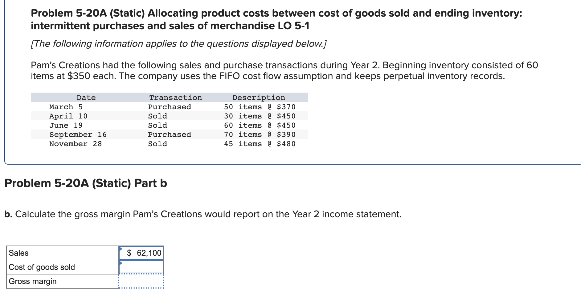 Solved Problem 5-20A (Static) Allocating product costs | Chegg.com