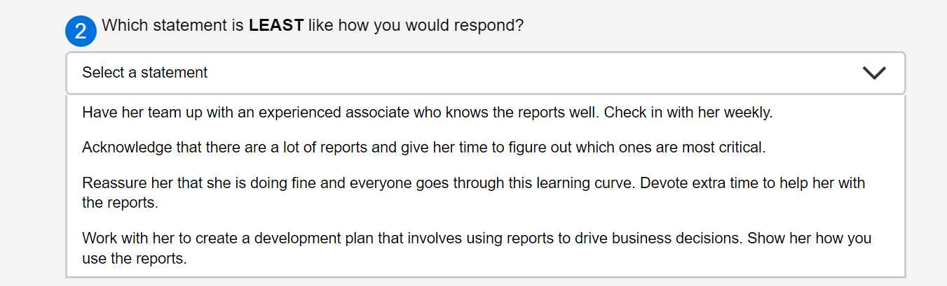 Solved Which statement is MOST like how you would respond? | Chegg.com