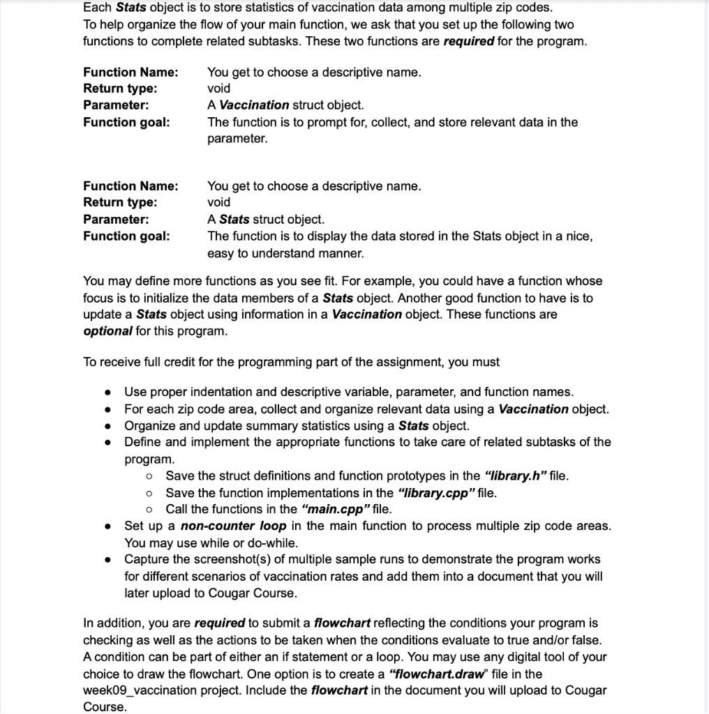 Solved In this assignment, you are asked to create a program | Chegg.com