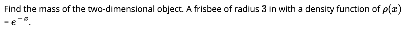 Solved Find the mass of the two-dimensional object. A | Chegg.com