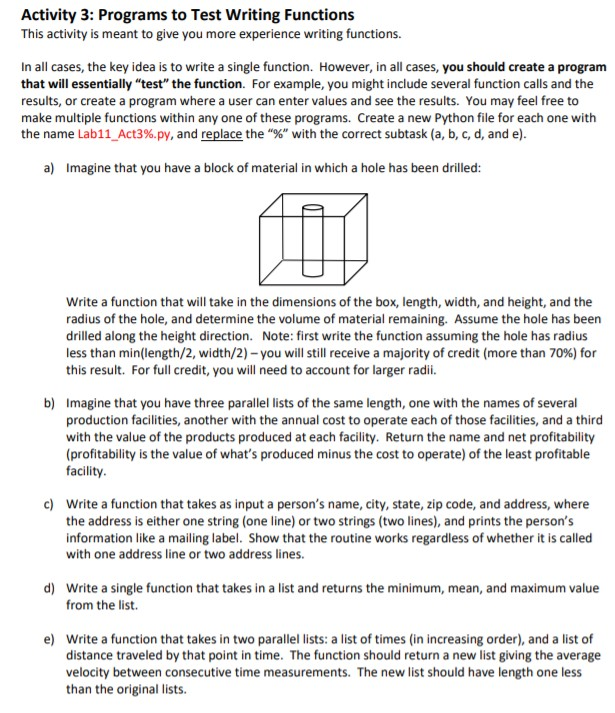 Solved Using Python 37 Basically Each Part Of