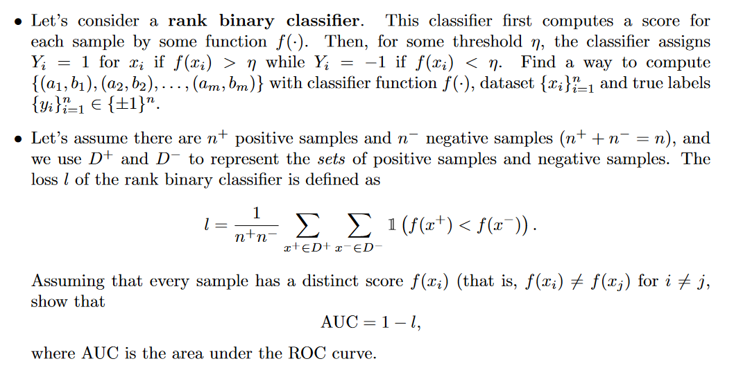 Solved A ROC illustrates the diagnostic ability of a binary | Chegg.com