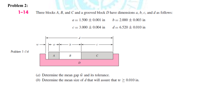 Solved Problem 2: 1-14 Three blocks A, B, and C and a | Chegg.com