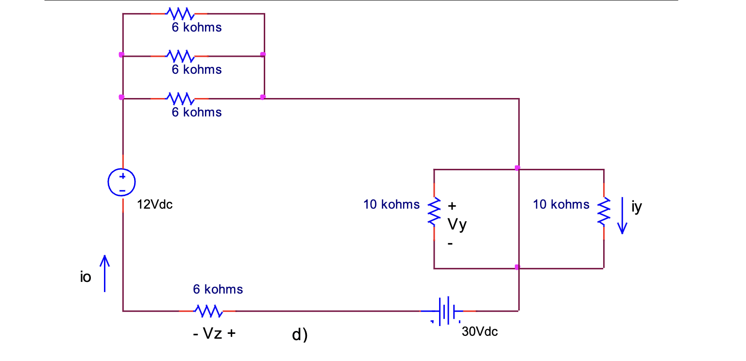 Solved Get the values for: - ﻿iy- ﻿io-Vy-Vz-io | Chegg.com