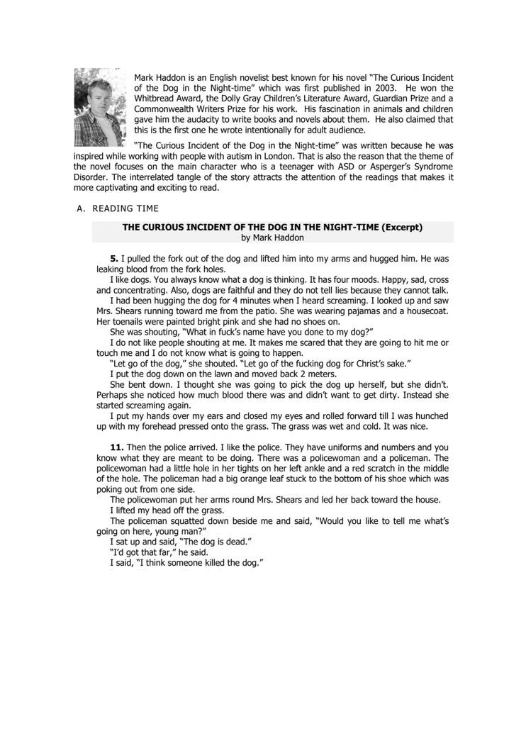 Part 2. DIRECTIONS: Read and answer the ff. | Chegg.com