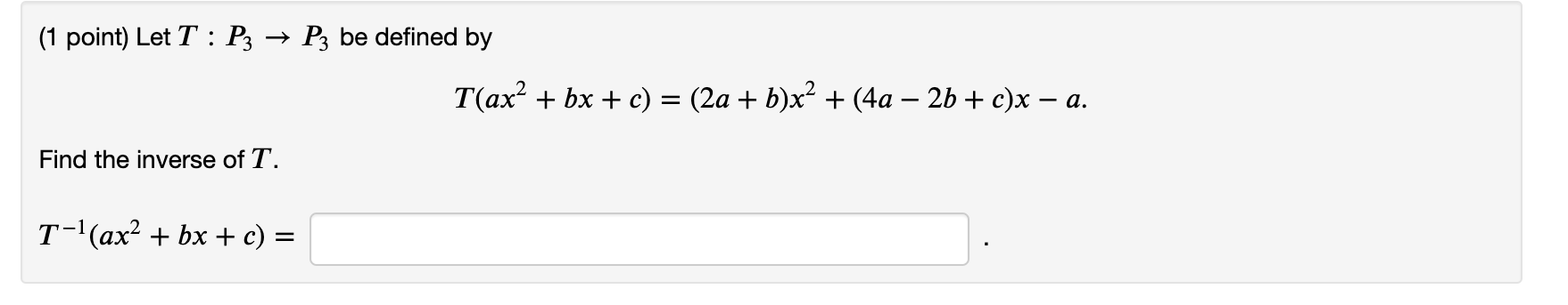 Solved Pretty confused with how to set this up to solve it. | Chegg.com