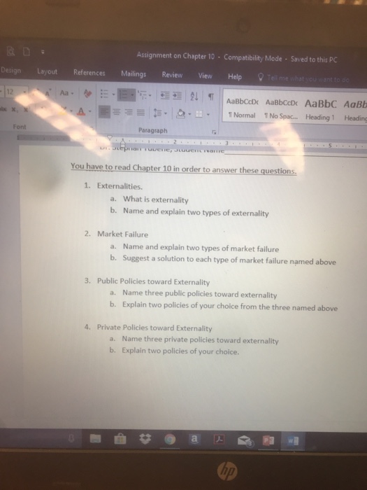 Solved Assignment on Chapter 10 -Compatibility Mode - Saved | Chegg.com