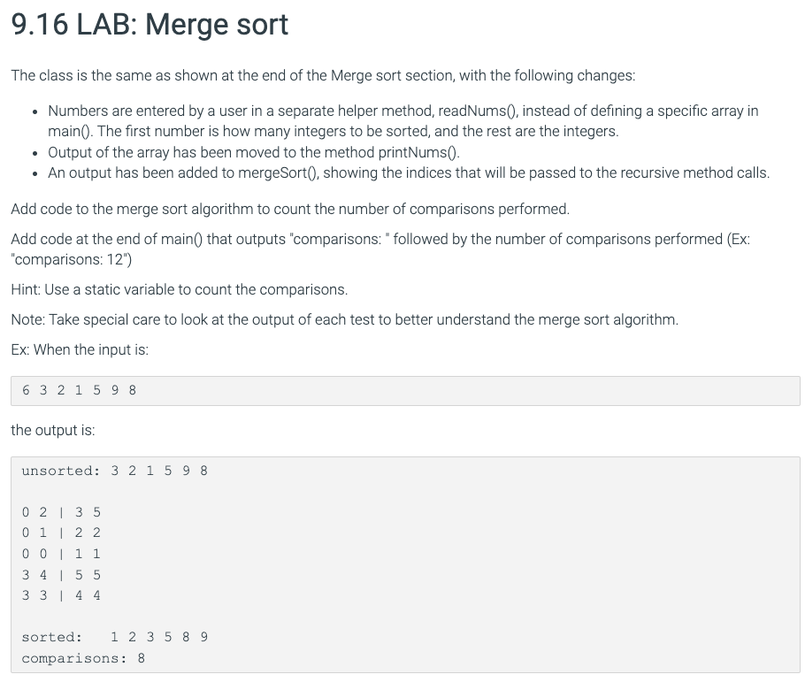 Solved The class is the same as shown at the end of the | Chegg.com