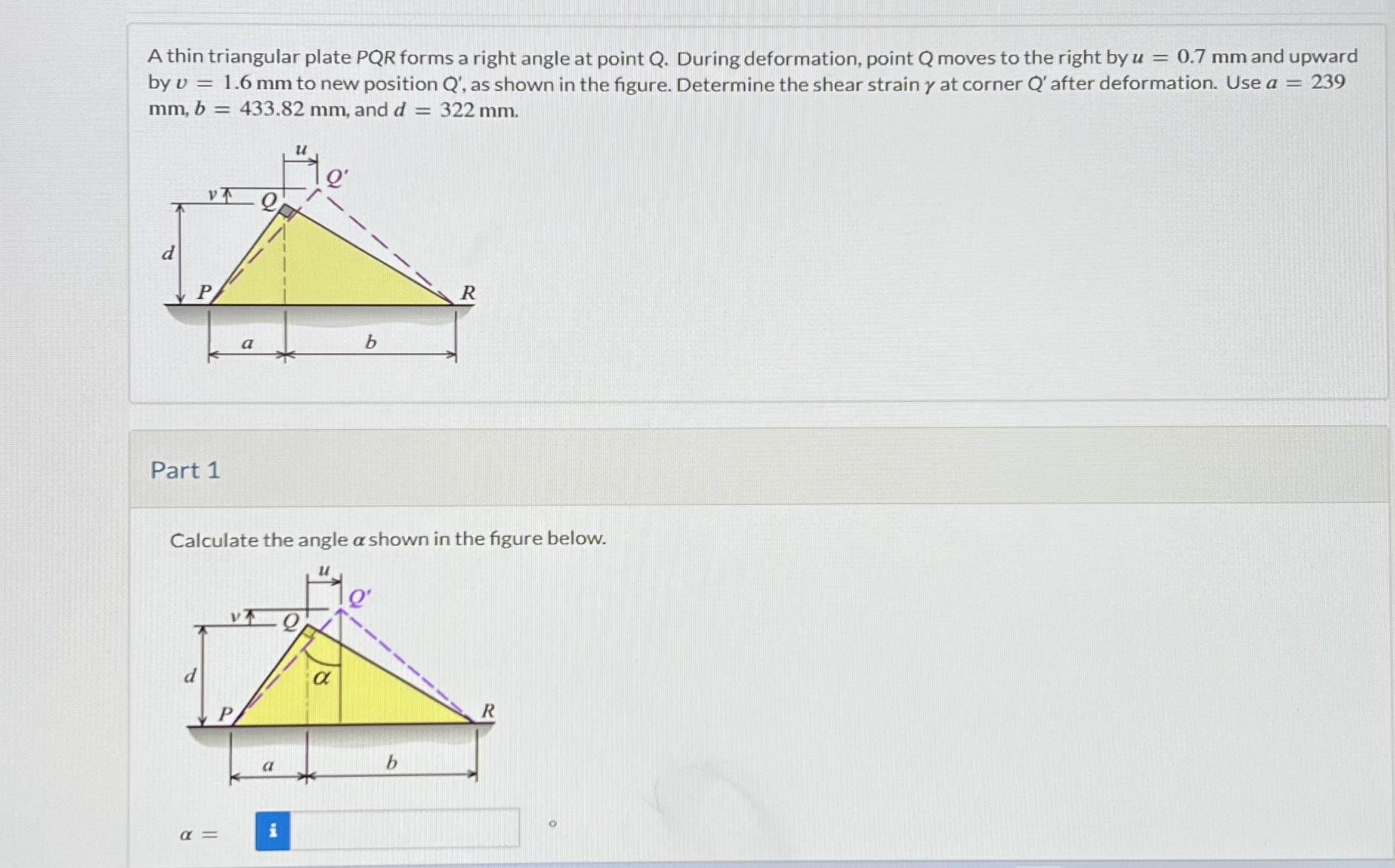 Solved A thin triangular plate \\( P Q R \\) forms a right | Chegg.com