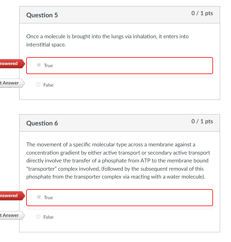 Solved only answer question 6 the correct answer is false | Chegg.com