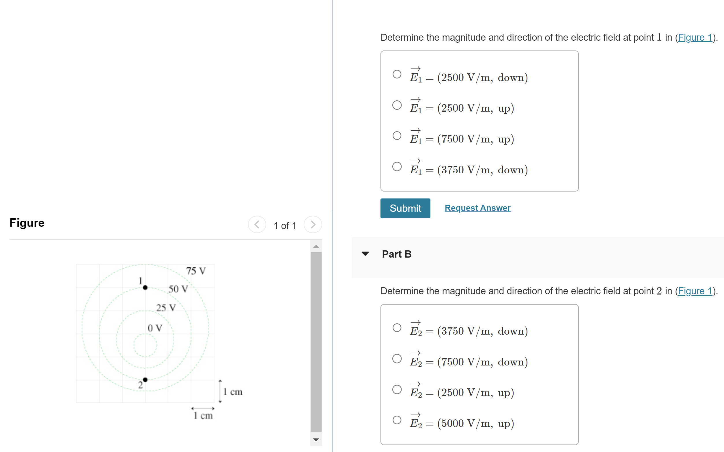 Solved Determine The Magnitude And Direction Of The Electric