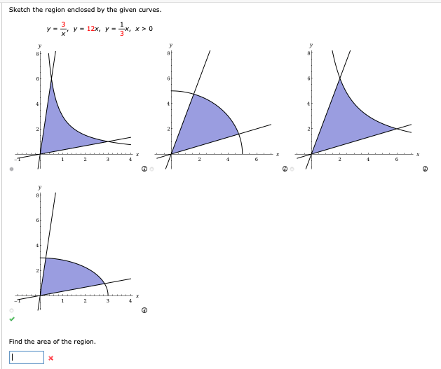 Solved Set up an integral representing the area A of the | Chegg.com