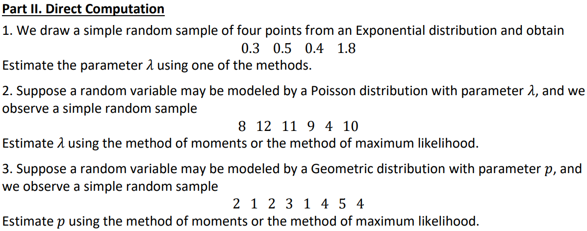 Solved Part II. Direct Computation 1. We draw a simple | Chegg.com
