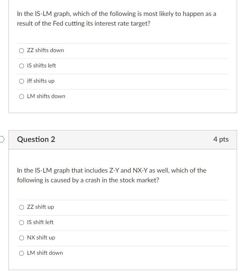 Solved In the IS-LM graph, which of the following is most | Chegg.com