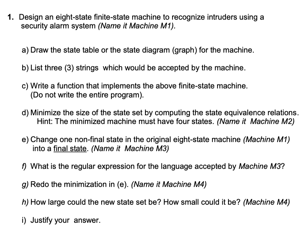 Solved Design an eight-state finite-state machine to | Chegg.com