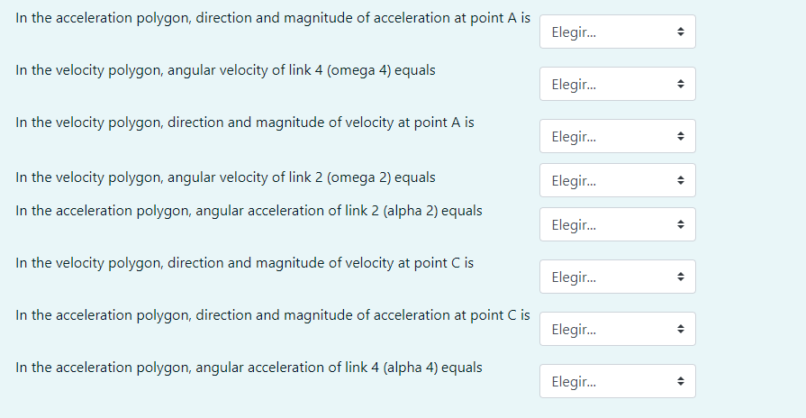 In the acceleration polygon, direction and magnitude | Chegg.com