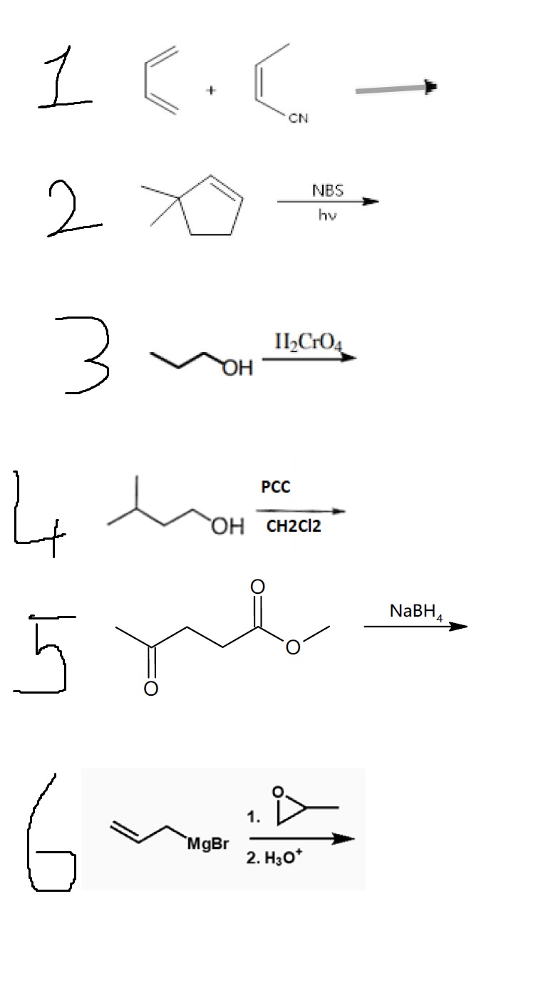 Solved NaBH4 1. | Chegg.com