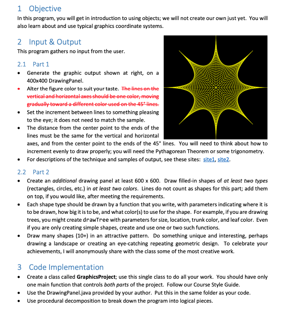 1 Objective In this program, you will get in | Chegg.com