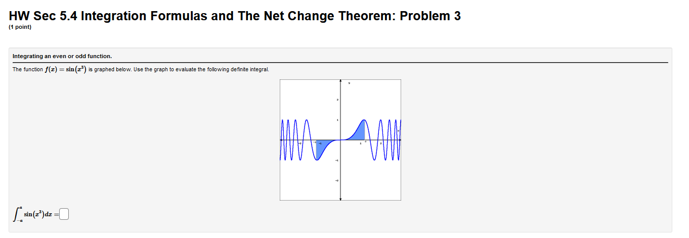 Solved HW Sec 5.4 Integration Formulas and The Net Change | Chegg.com